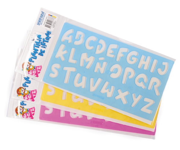 PLANTILLA DE LETRAS LINEA AZUL – HAGA