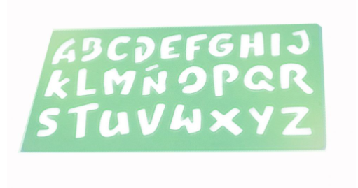 PLANTILLA DE LETRAS LINEA AZUL – HAGA